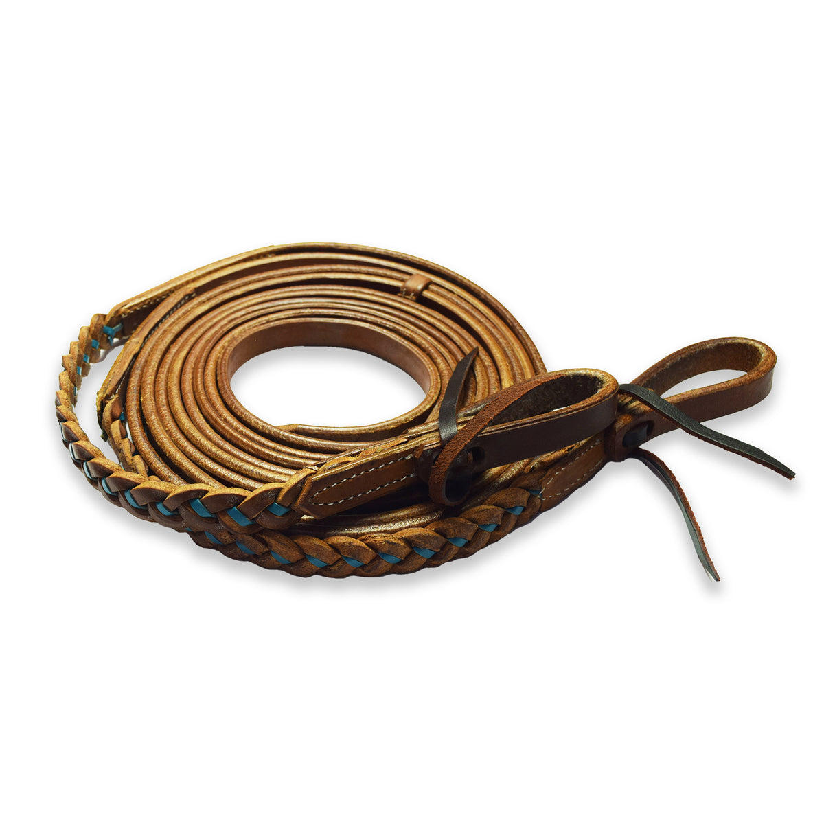 Ezy Ride Reins Split with Blue Plaiting Harness – Toptac International