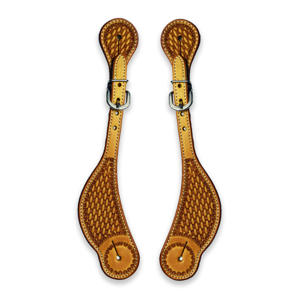 Ezy Ride Spur Strap Basket Stamped Natural Harness – Toptac International