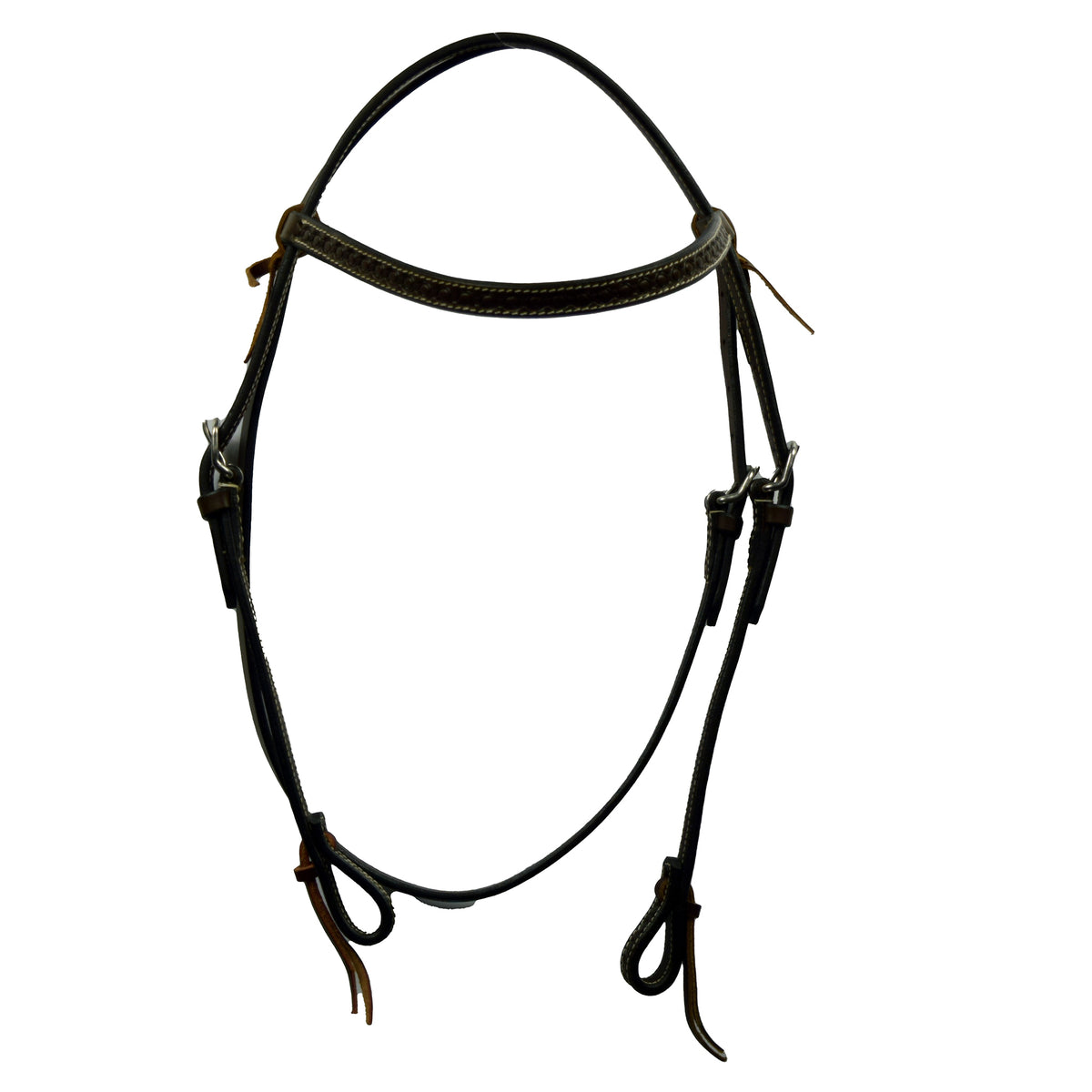 Ezy Ride Bridle Brow with Stamping Dark Brown – Toptac International