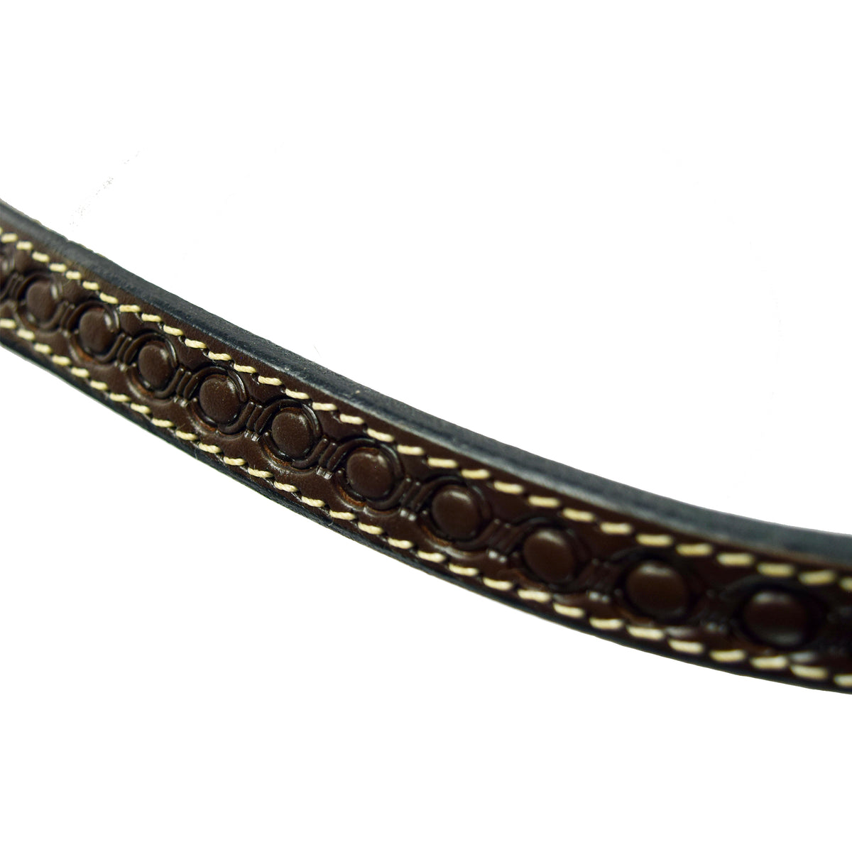 Ezy Ride Bridle Brow with Stamping Dark Brown – Toptac International